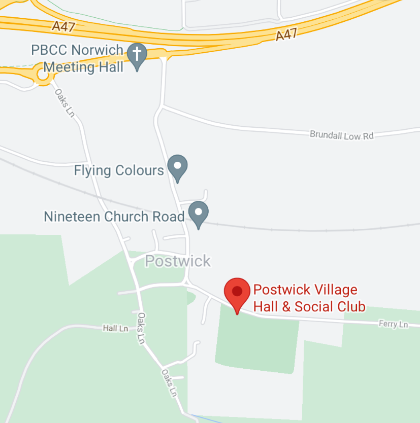 How to find us - Brundall Bolts FC